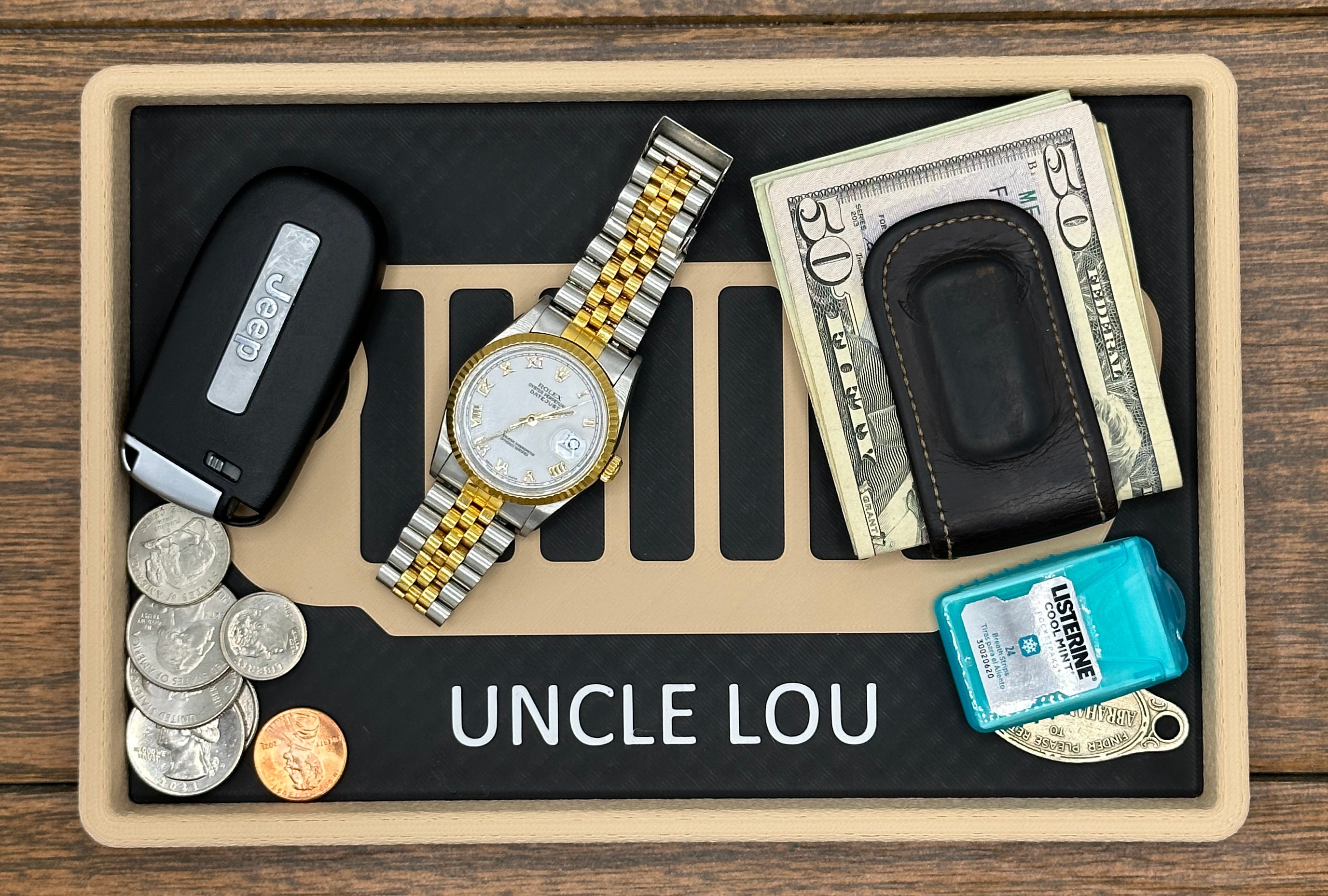 Personalized EDC Tray, 4x4 Catch All Tray, EDC Organizer, EDC Dump ...