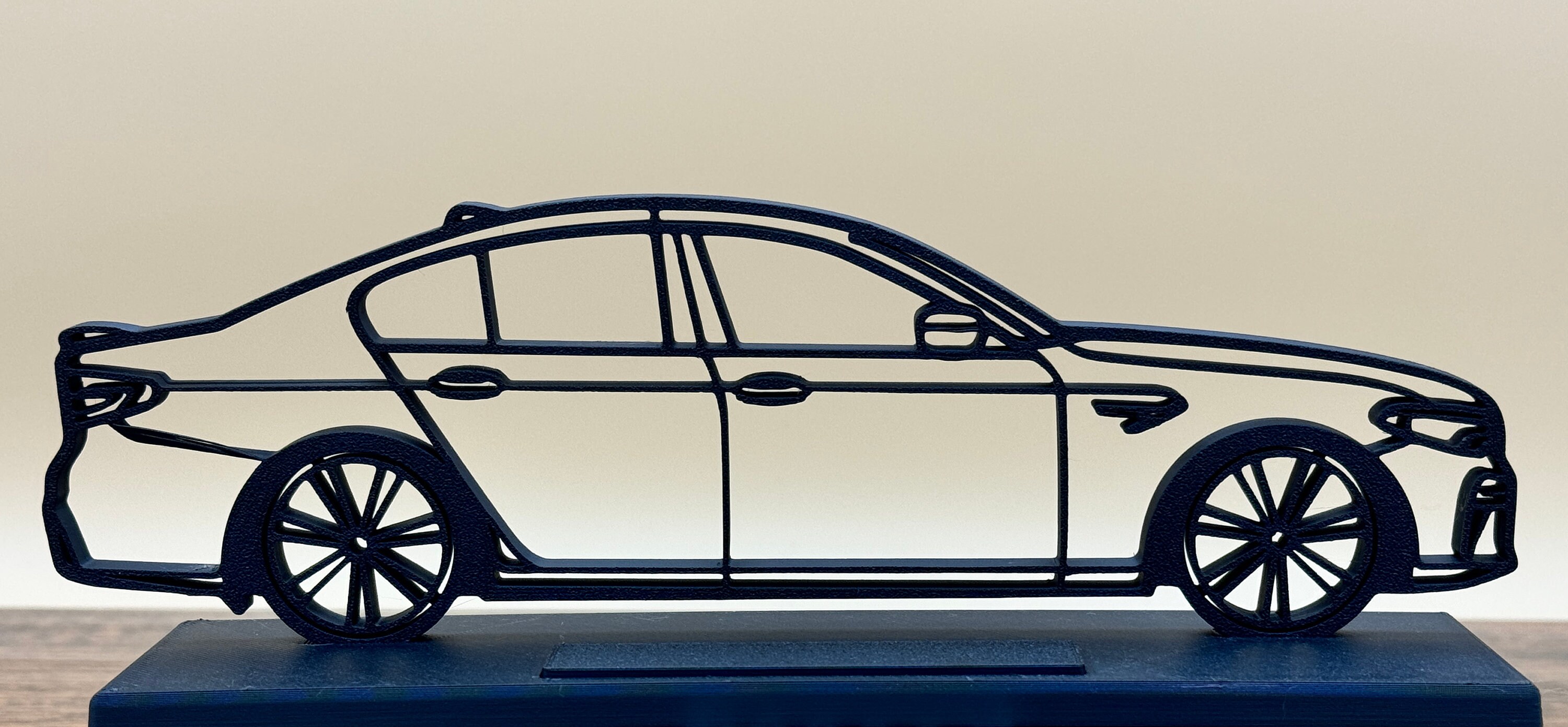 BMW M5 Wireframe Model Silhouette Custom Name Desk Decor for - Etsy