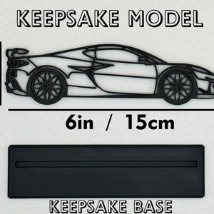 Corvette C8 Z06 Personalized Cake Topper Keepsake Z06 Car Model ...