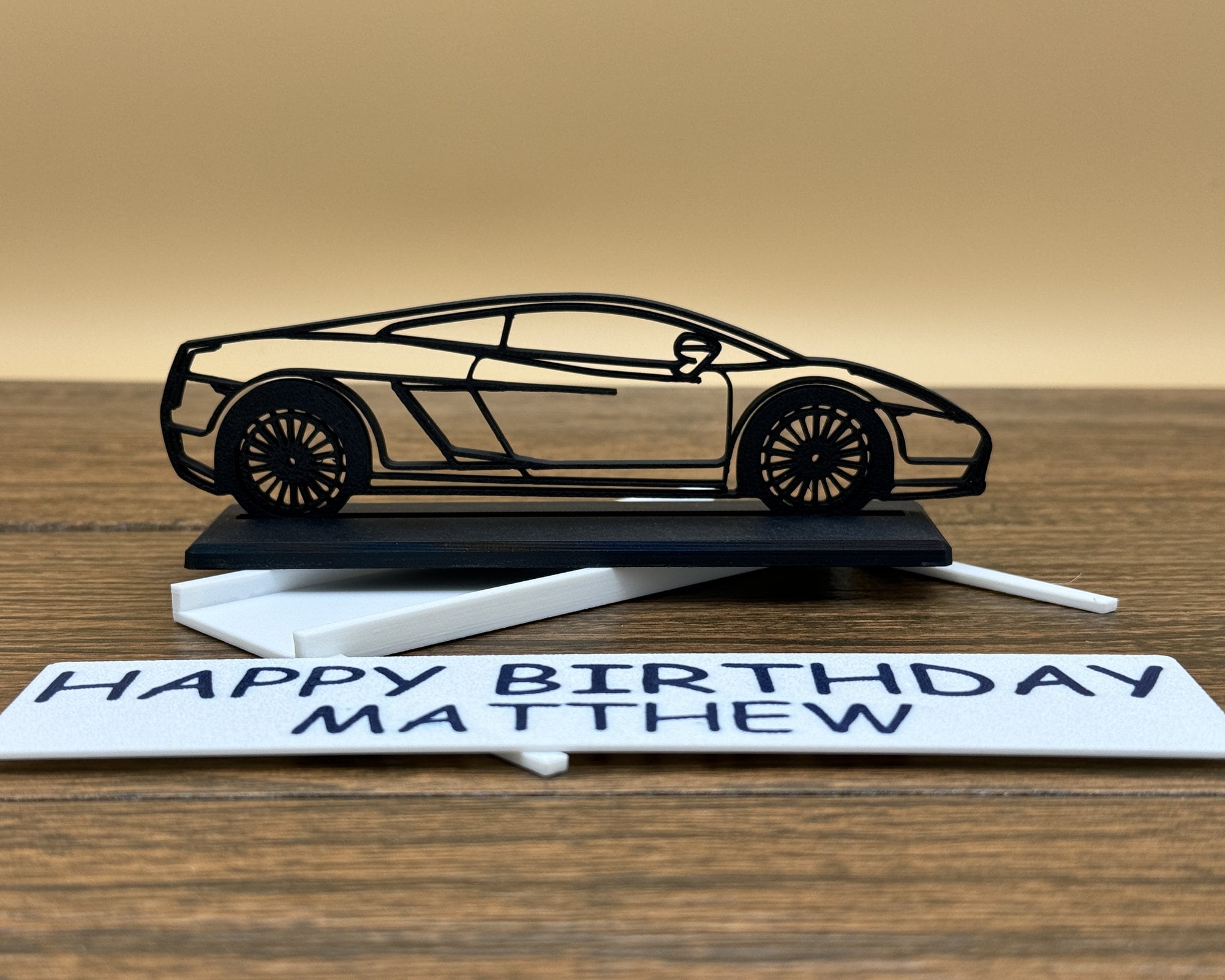 Lamborghini Personalized Cake Topper Keepsake Lamborghini Car Model ...