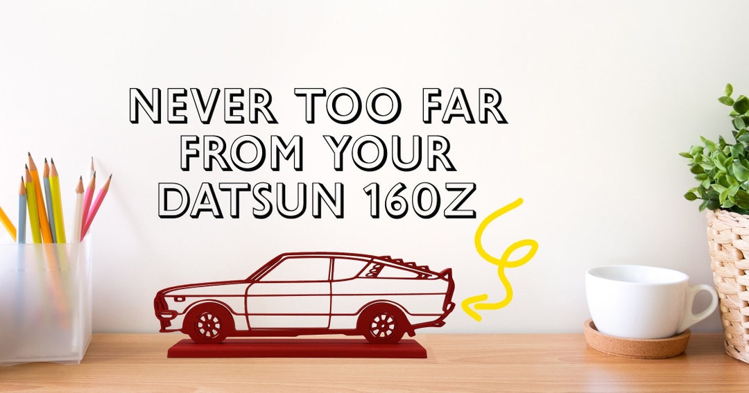 Datsun 160Z Custom Name Desk Decor for Office Bookshelf Decor for Car ...