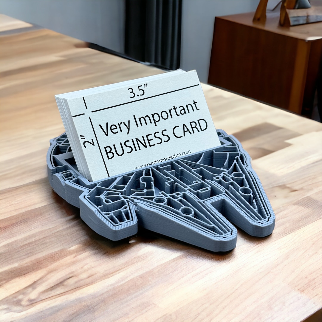 Star Wars Millennium Falcon Business Card Holder, Business Card Tray ...