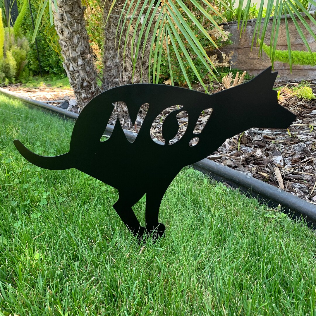 No Pooping Dog Bad Dog Yard Stake Sign Yard Signs Metal - Etsy