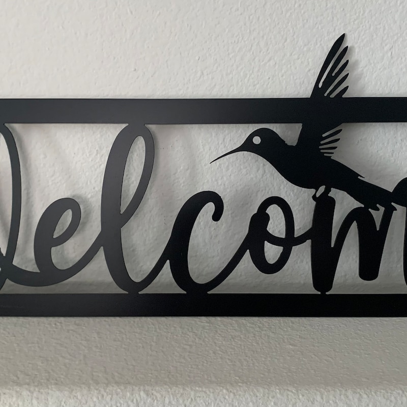 Steel Welcome Sign - Etsy