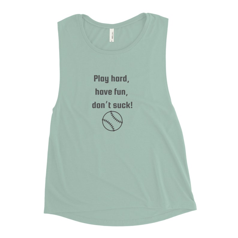 Play Hard, Have Fun, Don't Suck Ladies Muscle Tank - Etsy