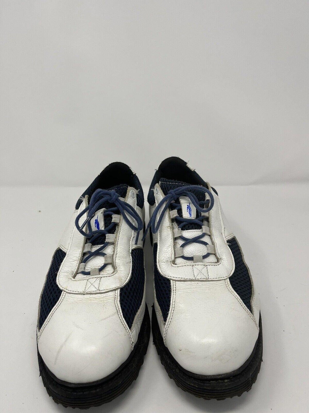 Allen Edmonds JACK NICKLAUS White Navy Hybrid Spikeless Golf Men SZ 10 ...