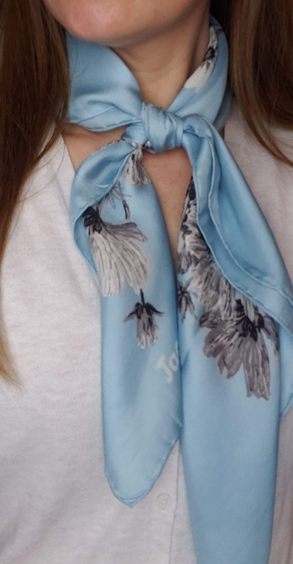 Vintage light blue scarf - Gem