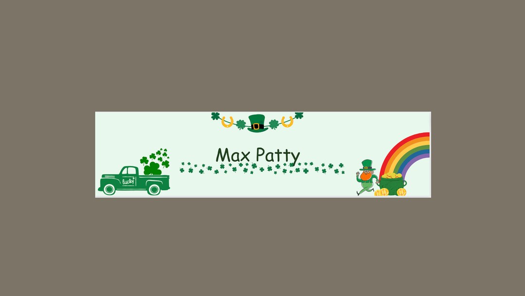 St. Patricks Name Tag - Etsy