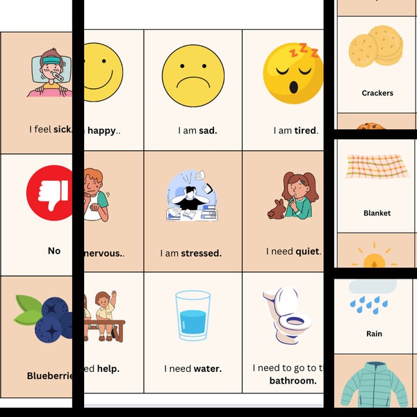 Communication Cards - Etsy