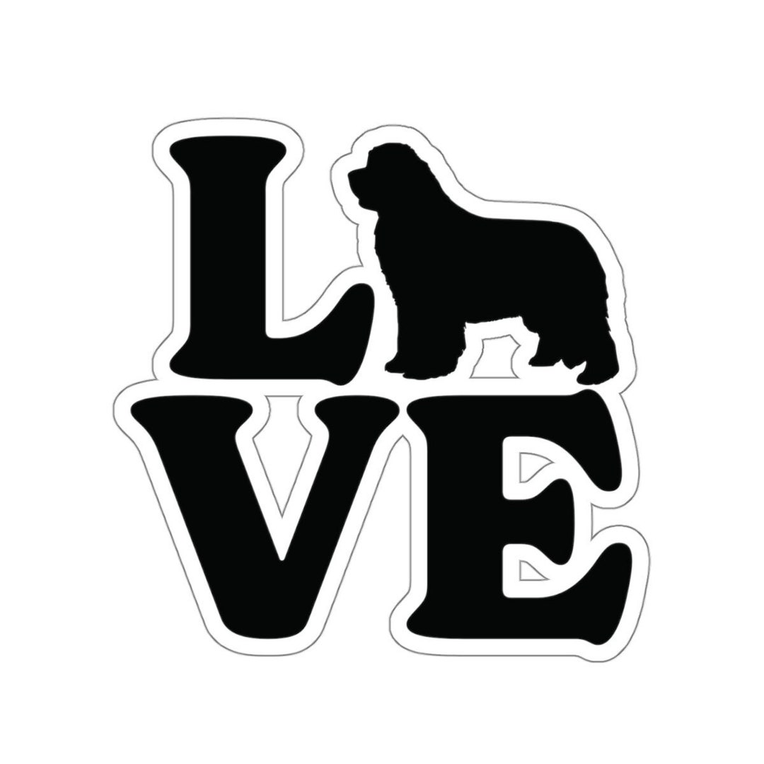 Newfoundland Dog Vinyl Sticker for Dog Lovers. Sticker for Notebooks ...