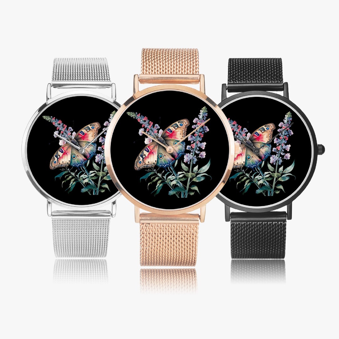 TIC TOC Unisex Watches in Gold Black Silver Trendy Ultra Thin Stainless ...