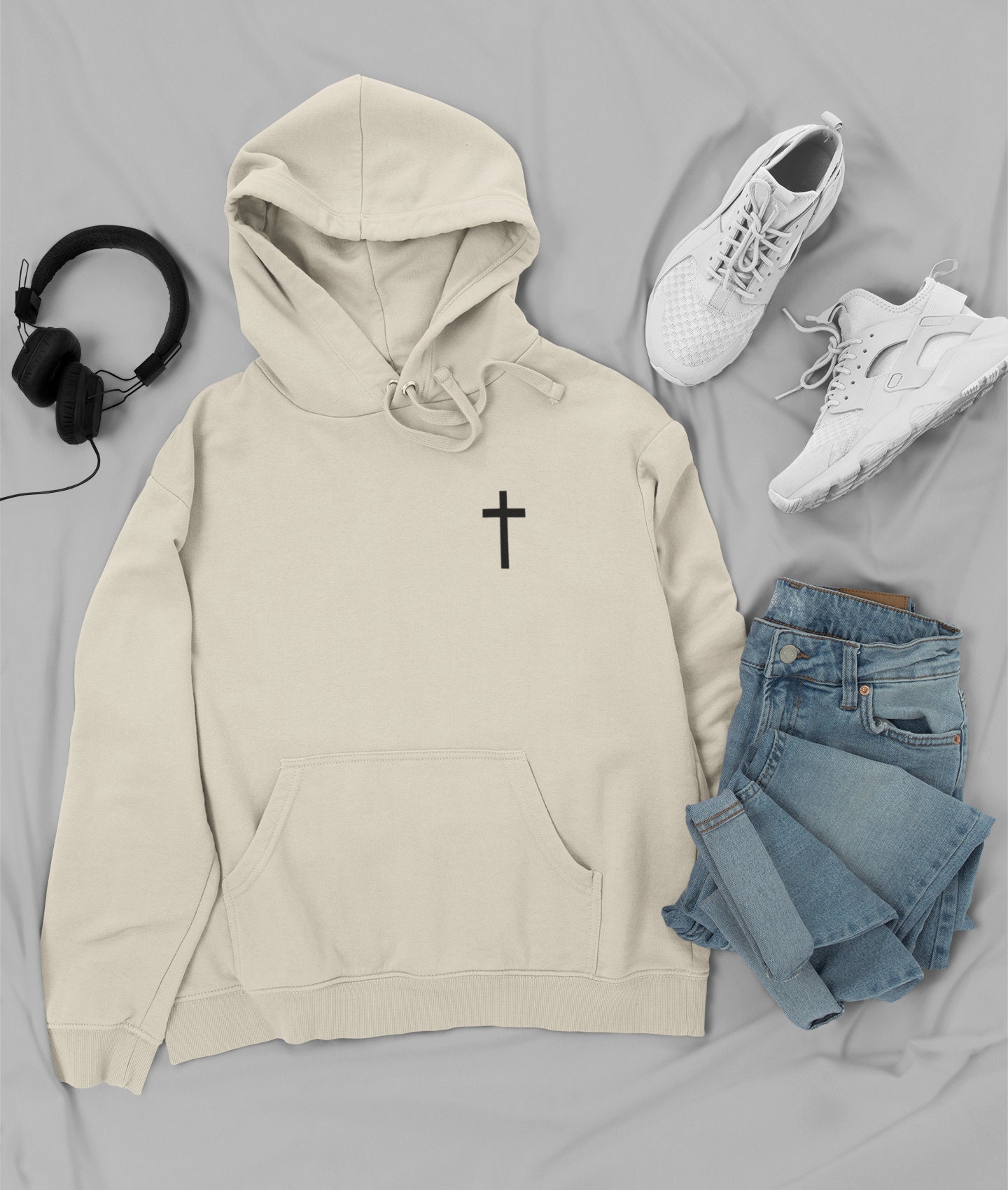 Christian Cross Hoodie, Faith Hoodies, Cross Sweatshirt for Church ...