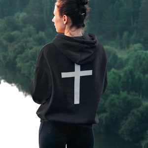 Christian Cross Hoodie, Faith Hoodies, Cross Sweatshirt for Church ...