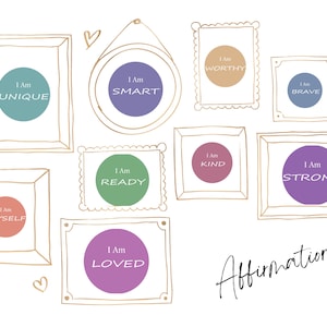 Kids Affirmation Wall Art Boho Classroom Decor I Am Brave - Etsy