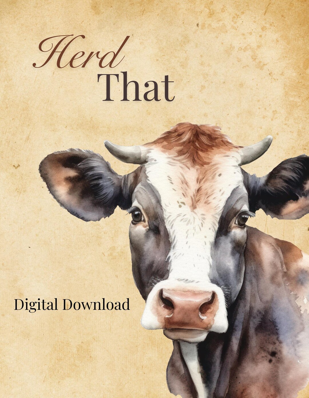 Printable Herd That Home Decor, Sign, Wall Art, Print, Cow, Heifer ...