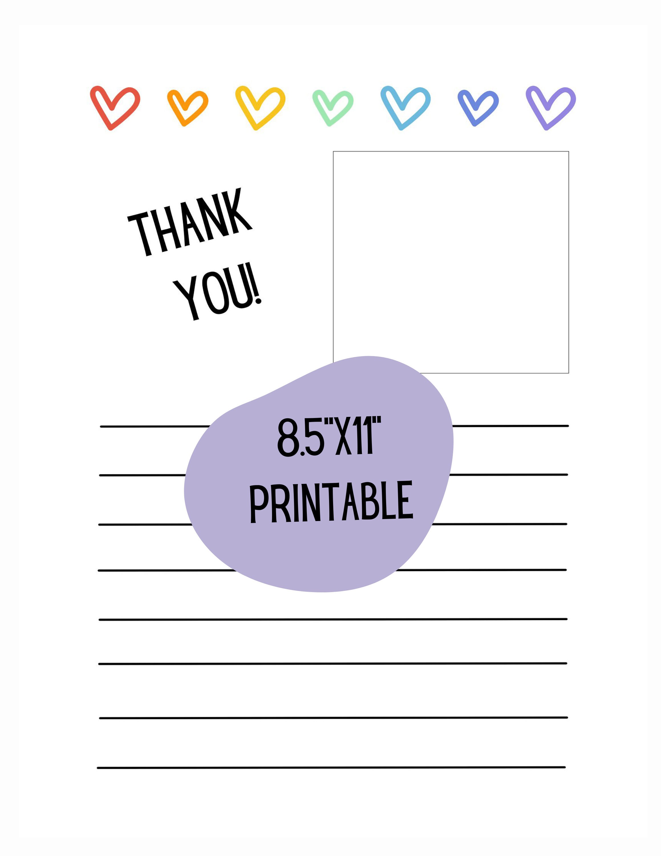Thank You Printable Thank You Week Gift Thank You Teacher Gifts ...