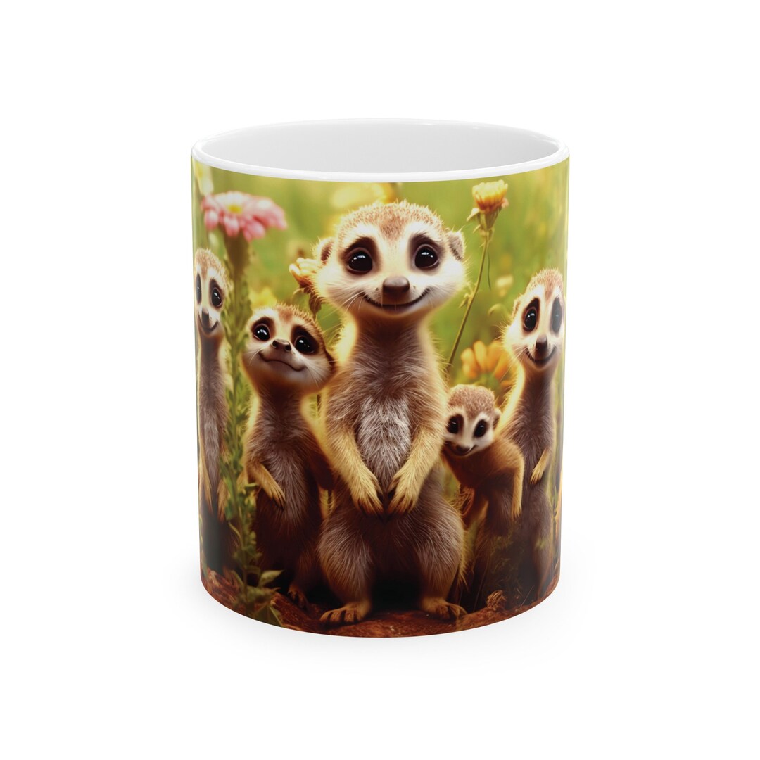 Meerkat Mug, Cute Coffee Mug, Meerkat Coffee Cup, Meerkat Lovers Mug ...