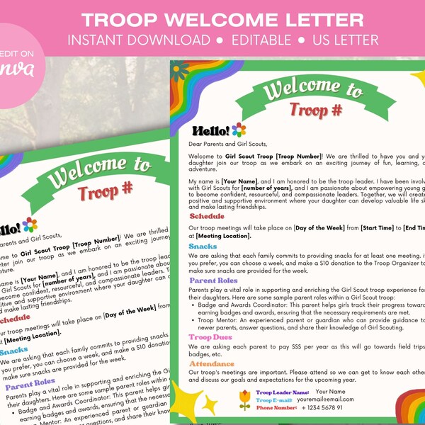 Girl Scout Troop Handbook - Etsy