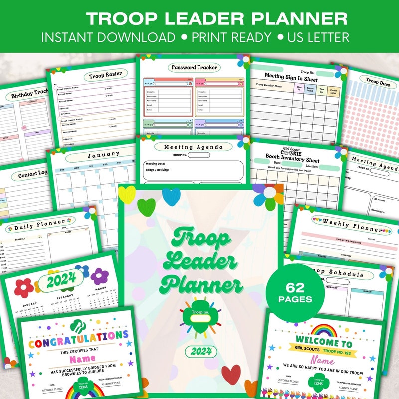 Girl Scout Planner - Etsy