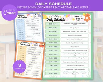 Daycare Daily Schedules for Infants, Toddlers, and Preschoolers ...