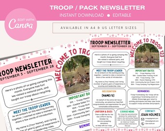 Classroom Newsletter Editable Templates Back to School Boho - Etsy