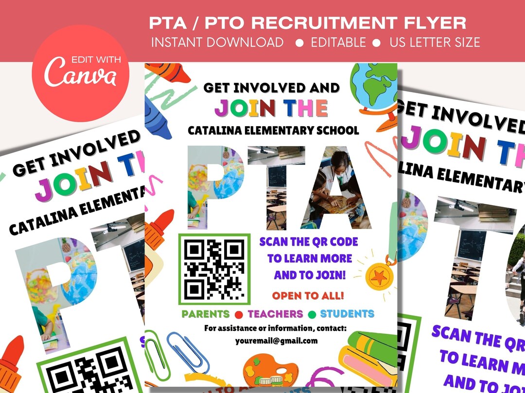 PTA Recruitment Flyer 2024, Pto Recruitment, Join the PTA Pto Flyer ...