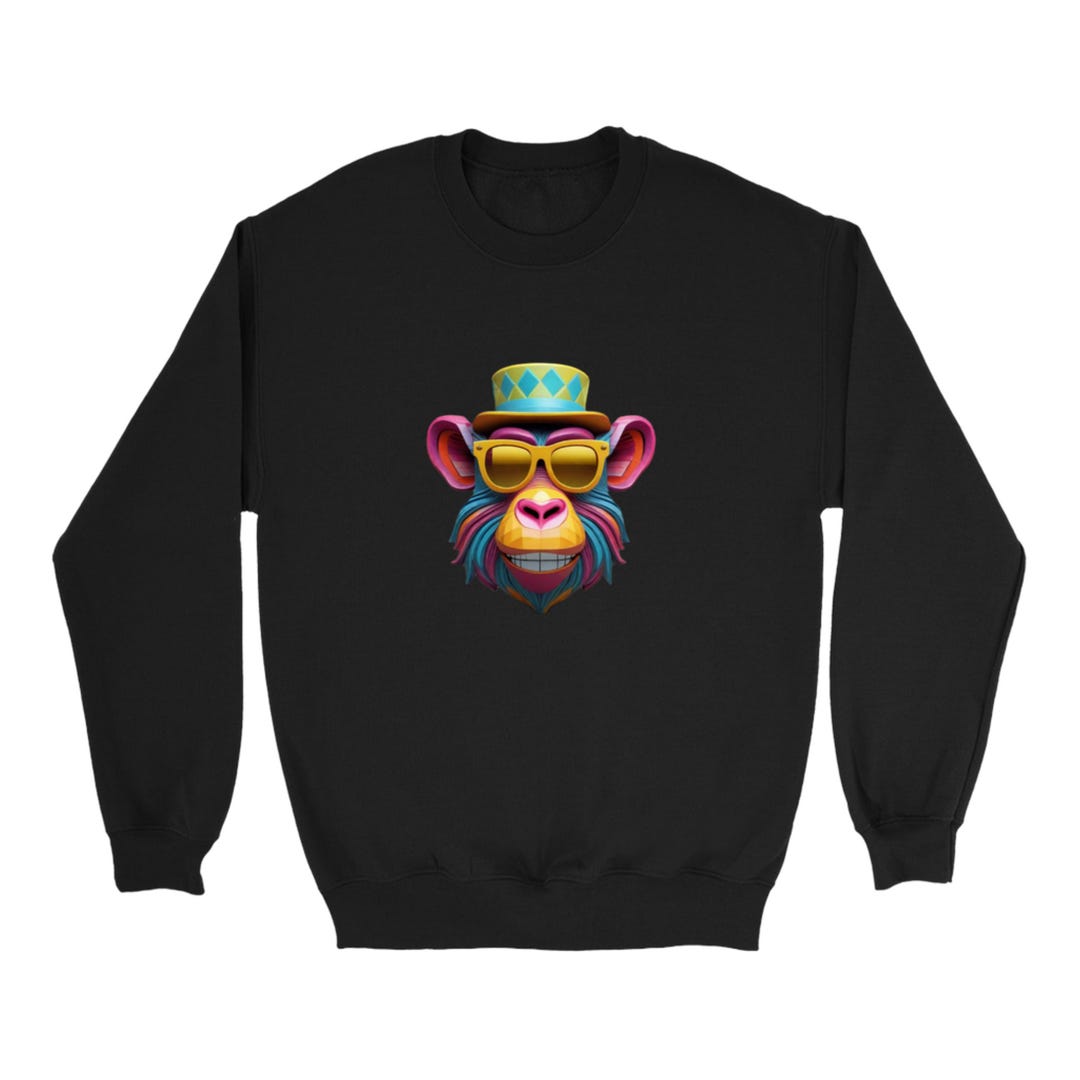 The "cool Chimp" Sweatshirts - Etsy