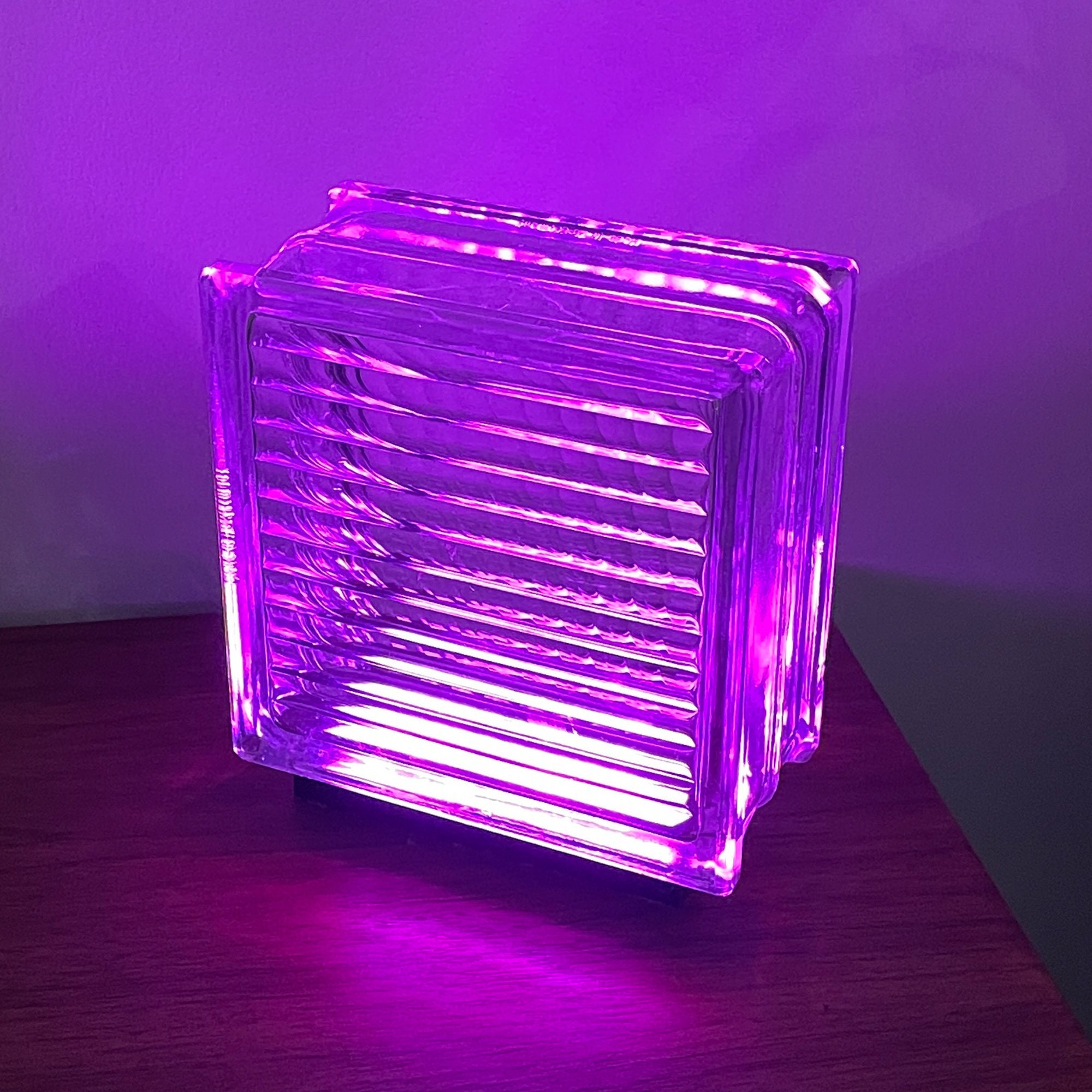 Vintage Glass LED Lamp - Etsy