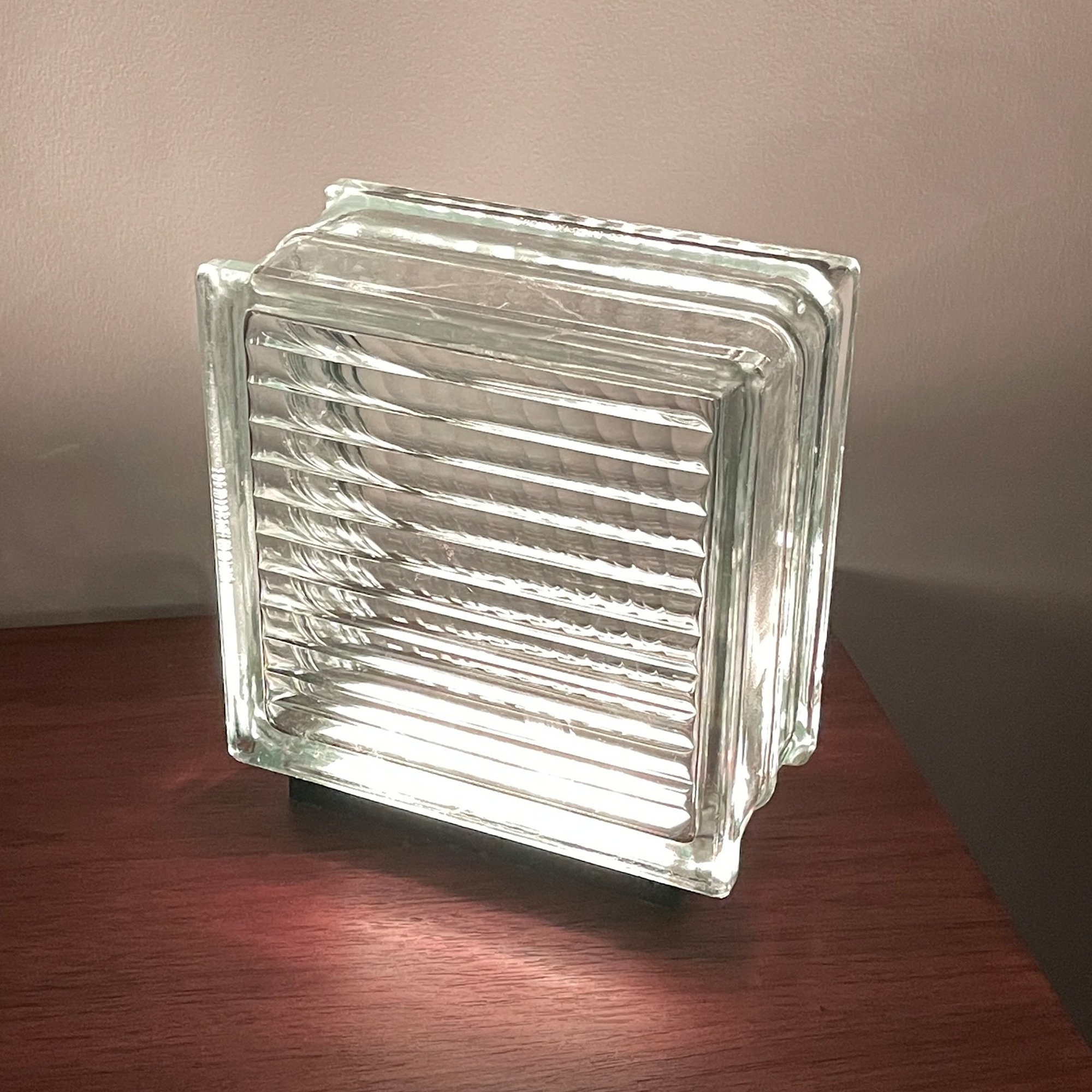 Vintage Glass LED Lamp - Etsy