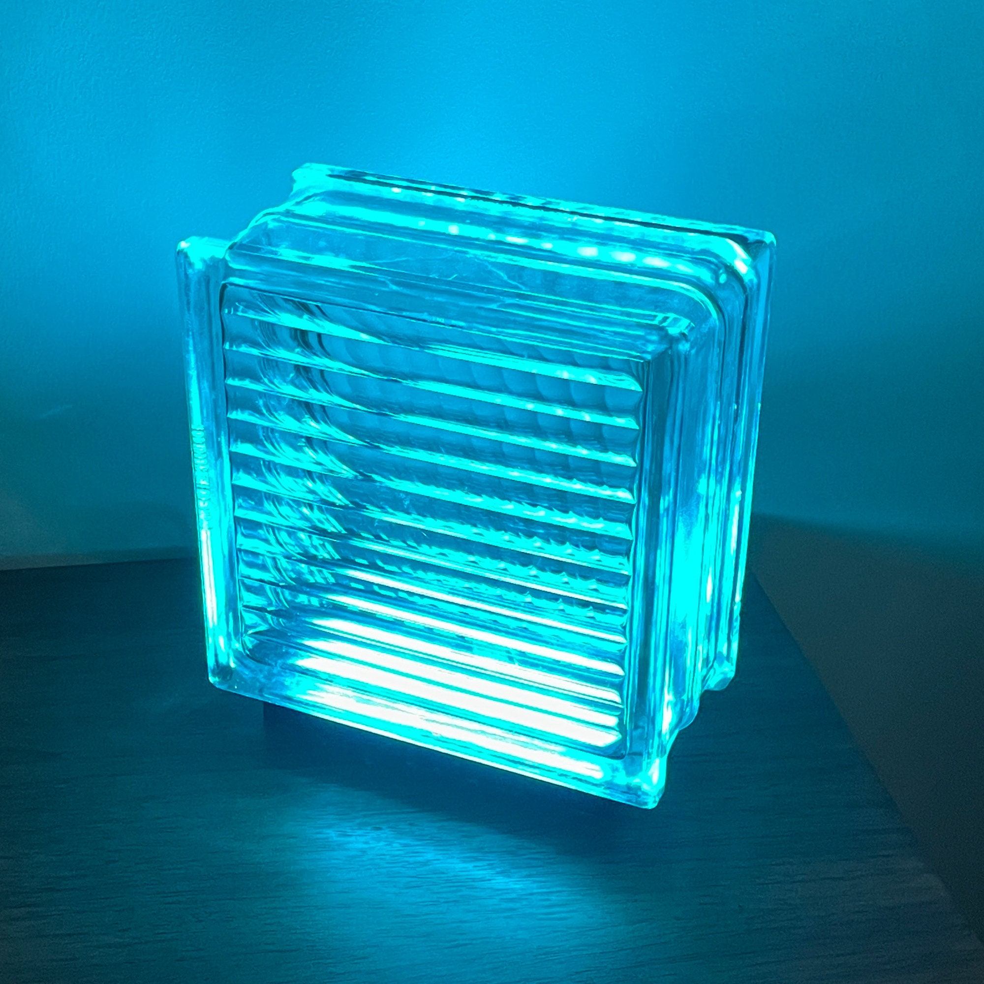 Vintage Glass LED Lamp - Etsy