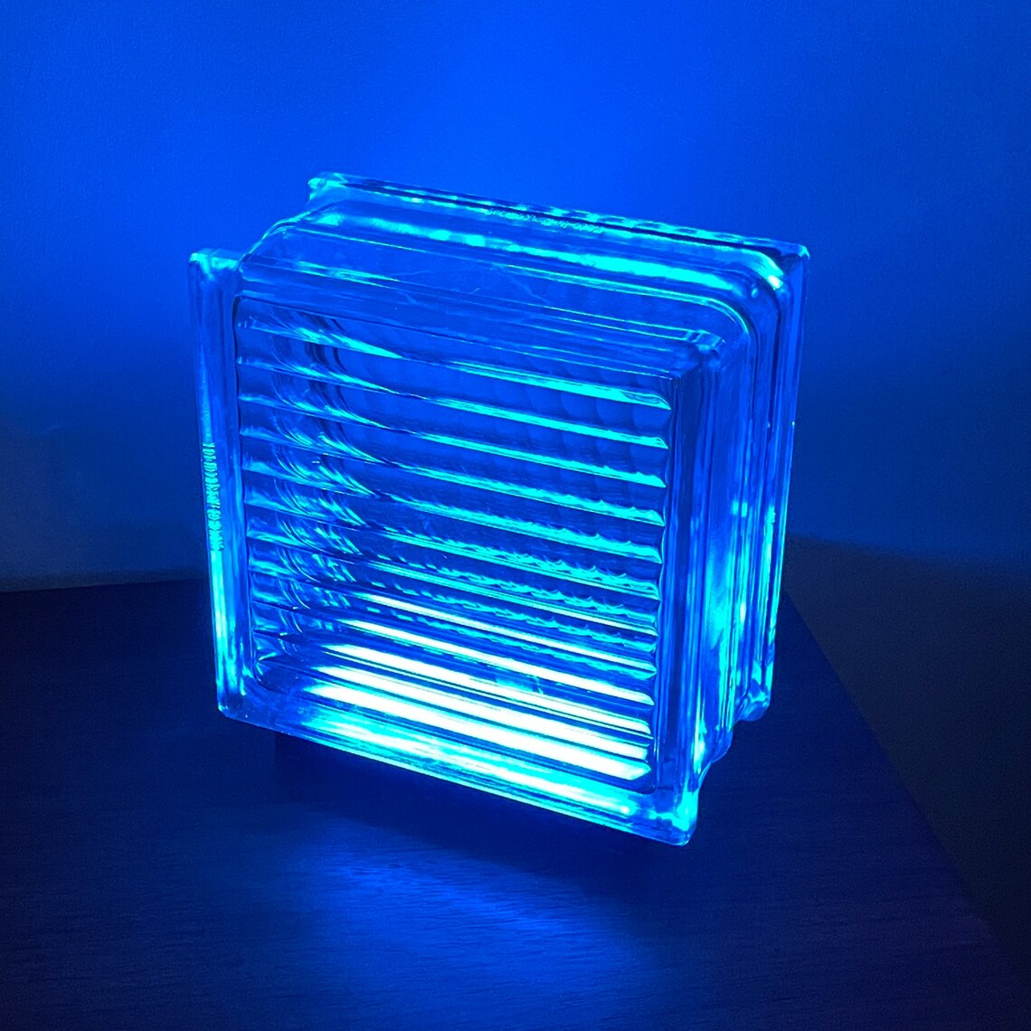 Vintage Glass LED Lamp - Etsy