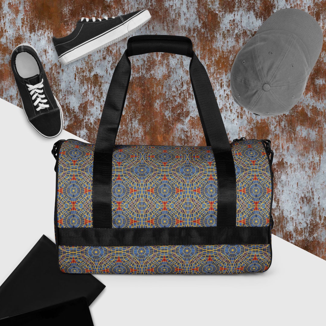 Con Carpet Duffel Bag, Marriott Marquis Pattern, Colorful Design Gym ...