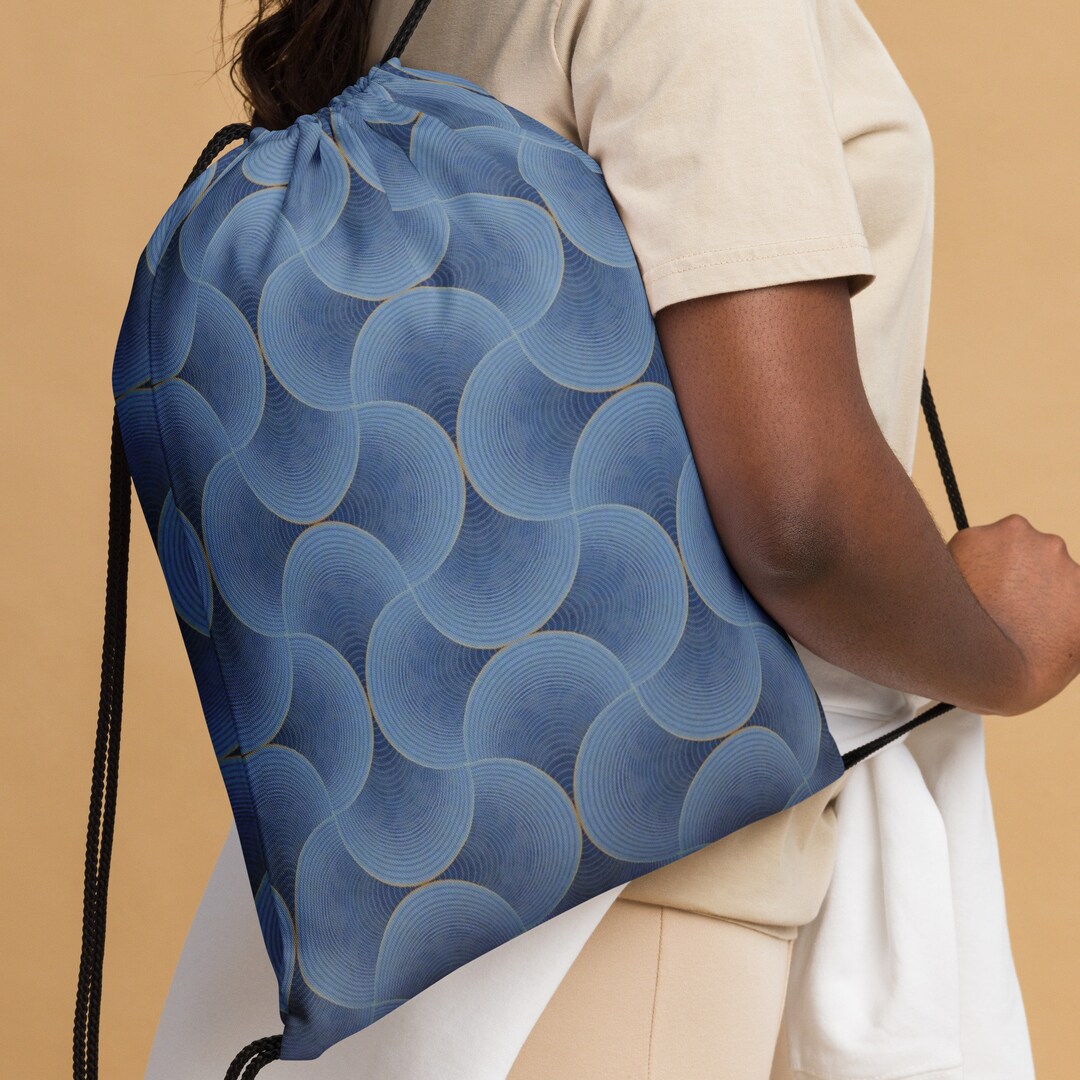 Con Carpet Drawstring Bag, Hyatt Regency Pattern, Colorful Design ...