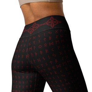 Runic Viking/norse/nordic Elder Futhark Graphic High Waisted Slim Fit ...