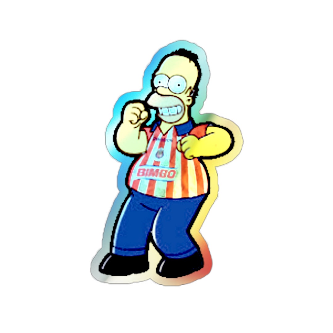 Sticker De Homero Simpson Con Playera De Chivas - Etsy