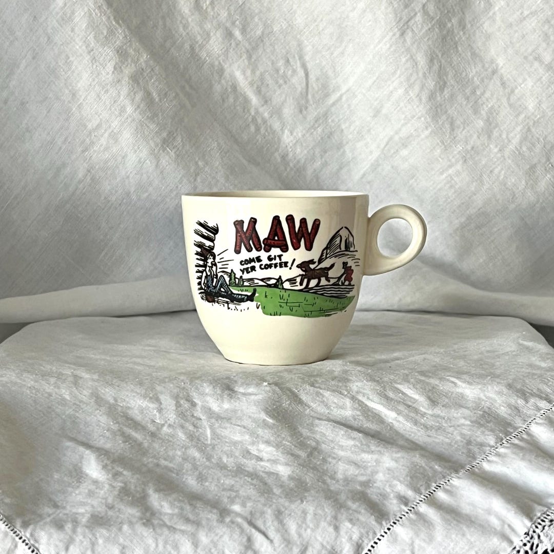 Vintage "maw" Coffee Mug - Etsy