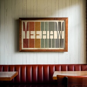 Instant Digital Download Yeehaw Typography Print, Western Rustic Wall ...