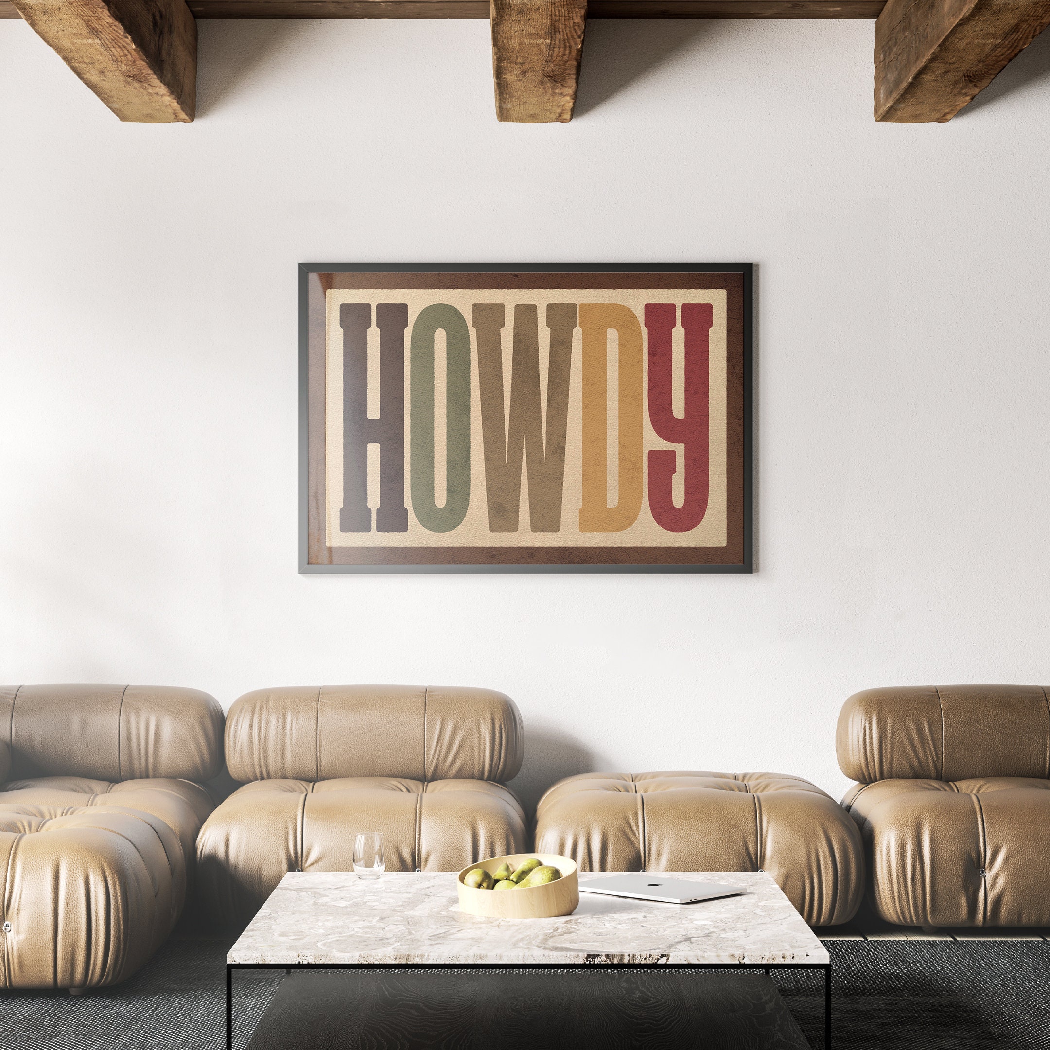 Instant Digital Download Howdy Typography Print Gift for Home, Rustic ...