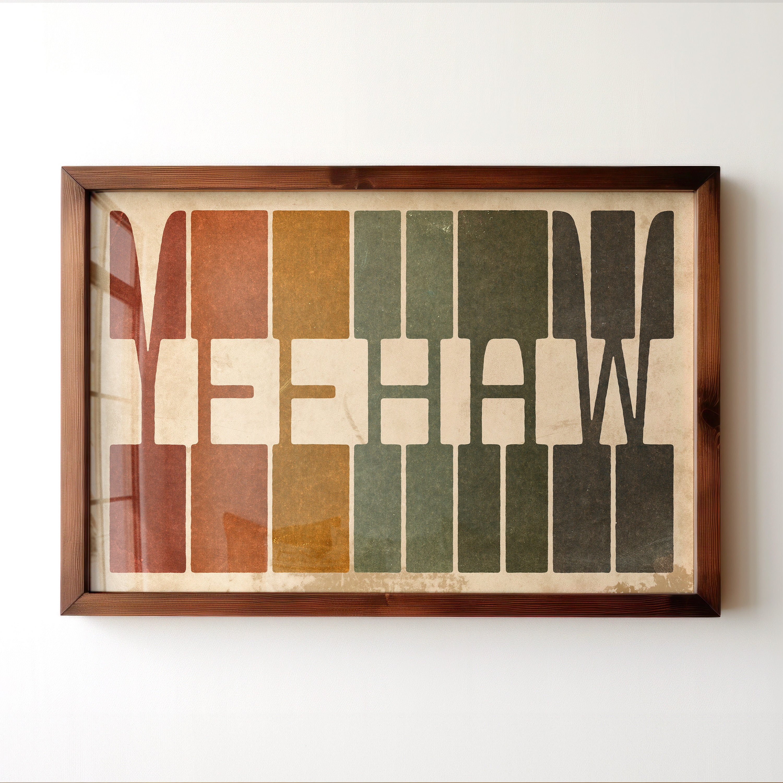 Instant Digital Download Yeehaw Typography Print, Western Rustic Wall ...