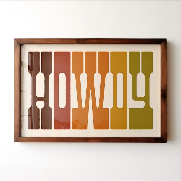 Howdy Sign - Etsy