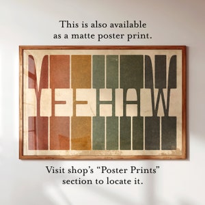 Instant Digital Download Yeehaw Typography Print, Western Rustic Wall ...