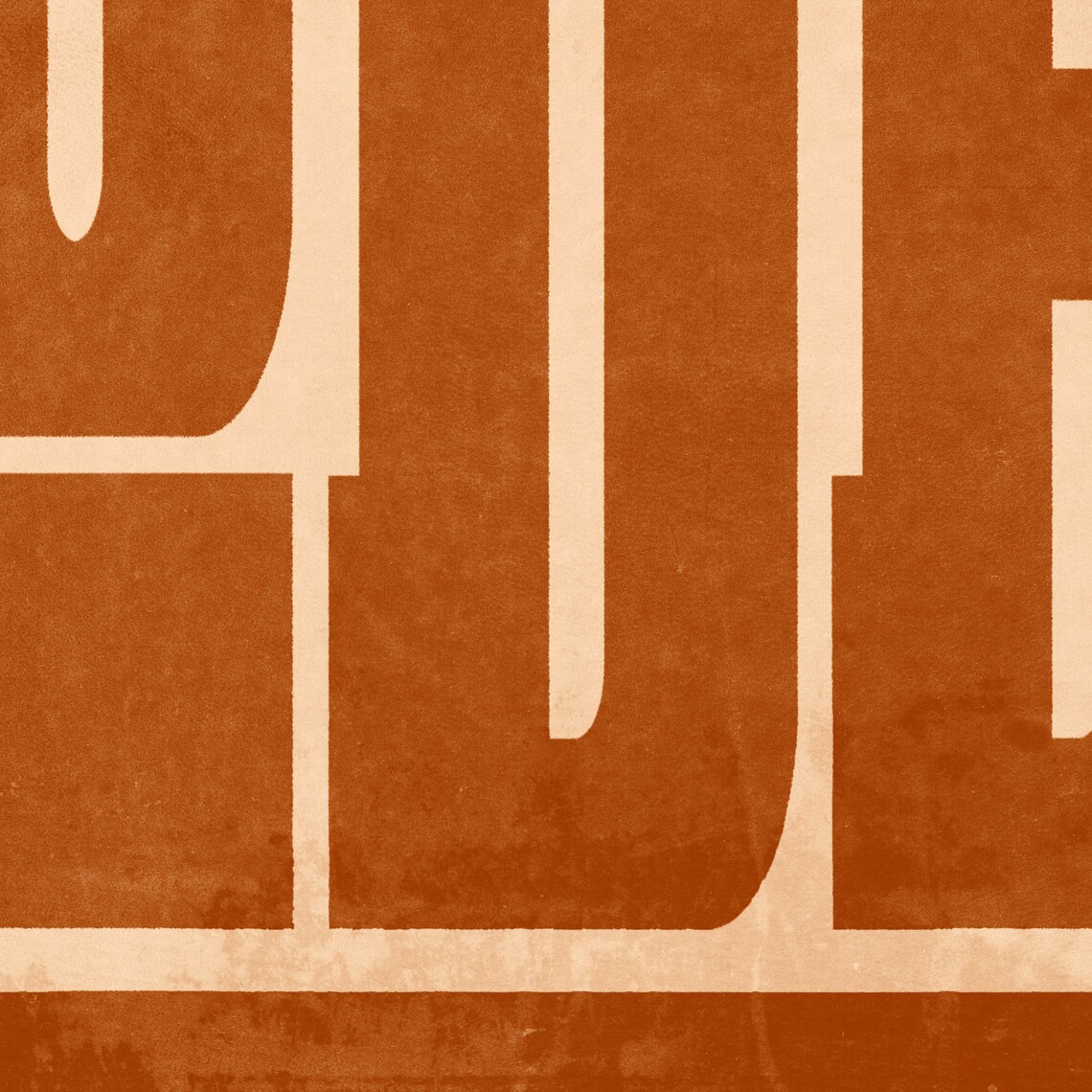 Rodeo Typography Poster, Western Wall Art, Burnt Orange Farmhouse Decor ...