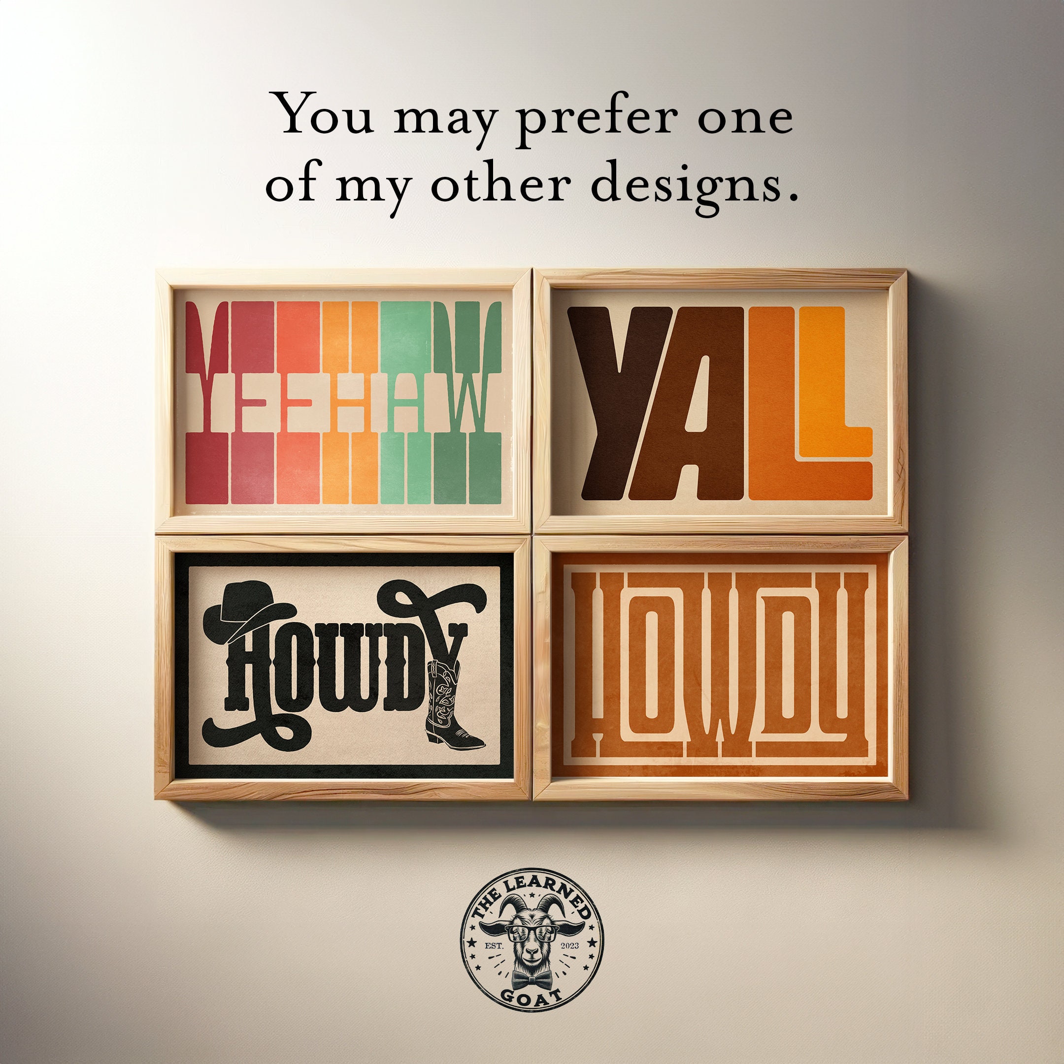 Instant Digital Download Yeehaw Typography Print, Western Rustic Wall ...