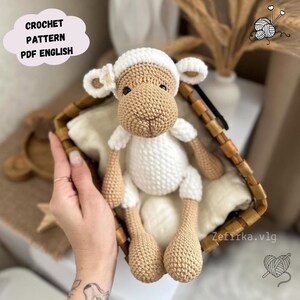 Sheep Crochet Pattern, Sheep Amigurumi Crochet Pattern, Sheep Toy ...