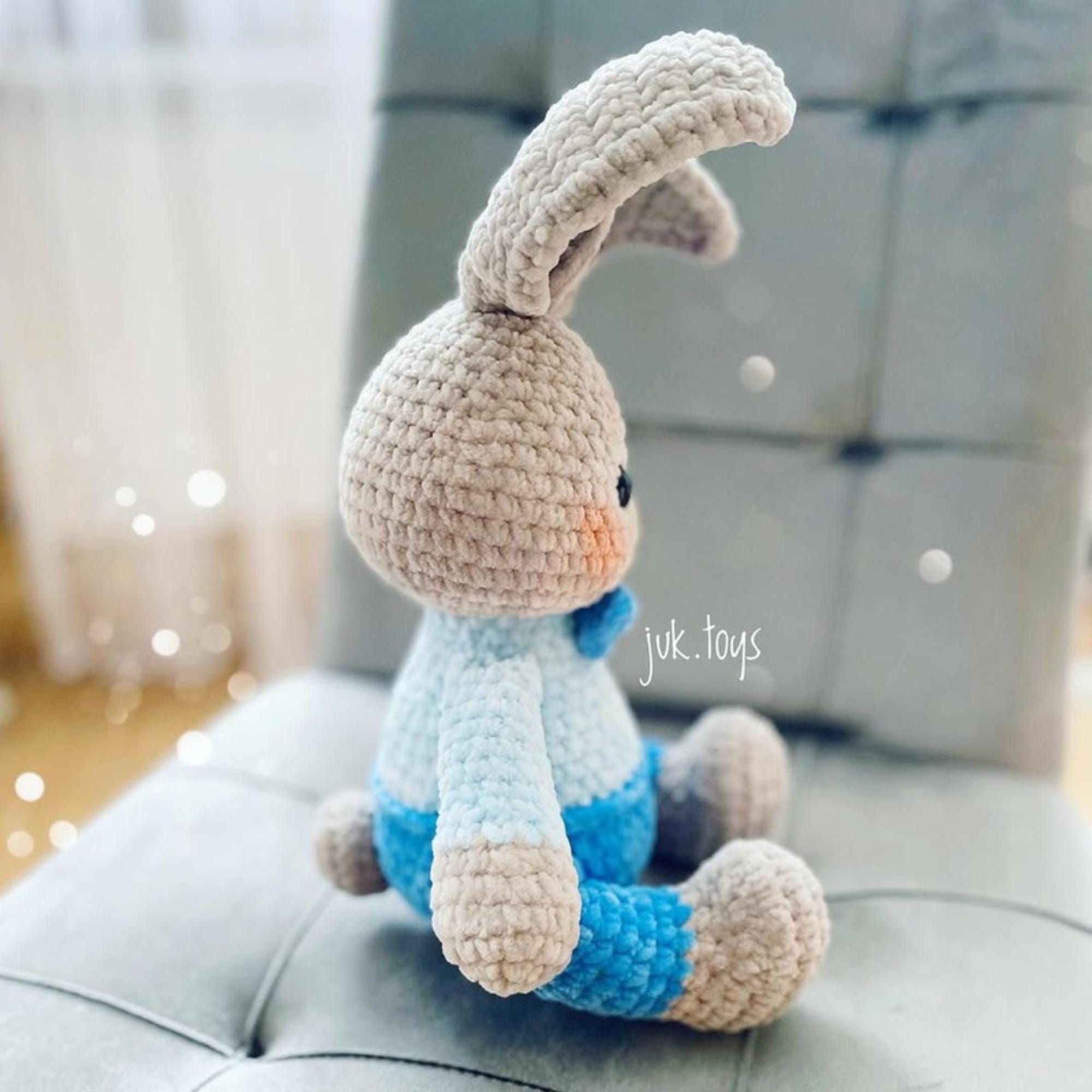 Bunny Crochet Pattern: Rabbit Amigurumi Plush Toy (PDF Pattern English ...