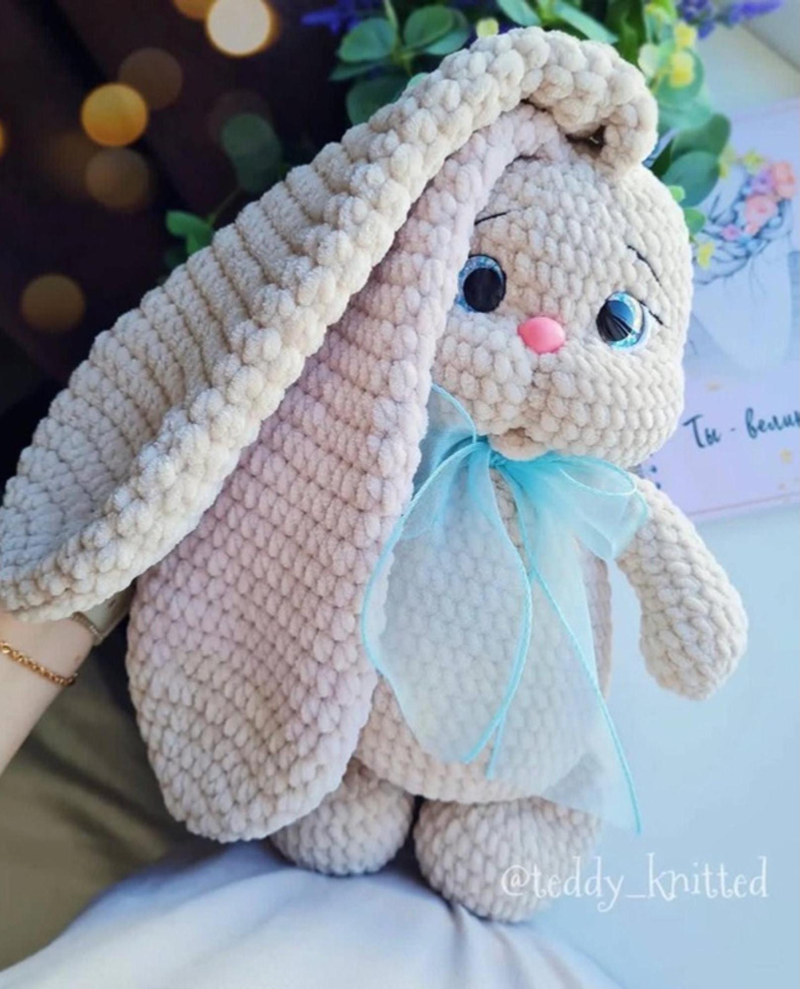 Bunny Crochet Pattern: Rabbit Amigurumi Plush Toy (PDF Pattern English ...