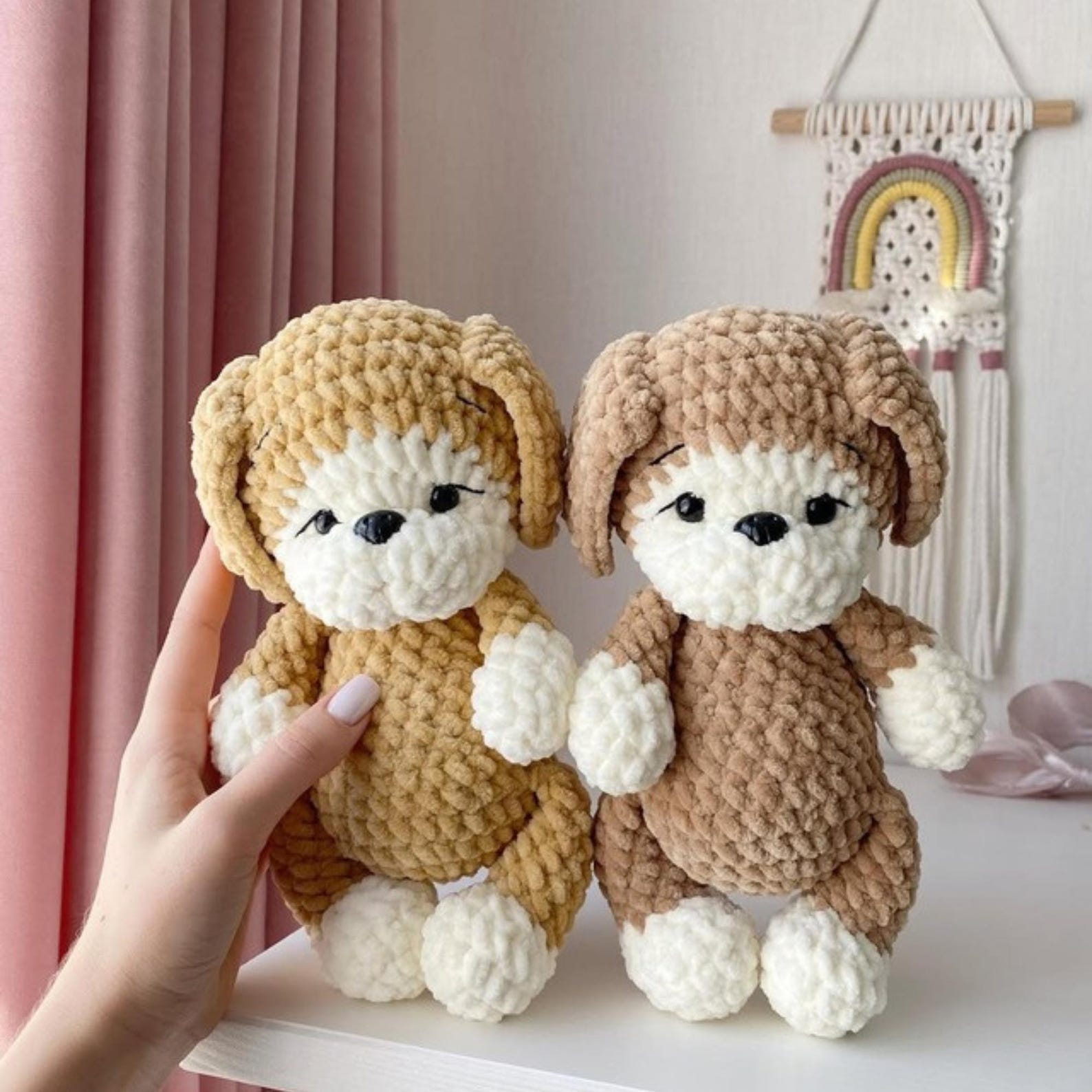 Dog Crochet Pattern: Puppies Amigurumi Plush Toy (PDF Pattern English ...