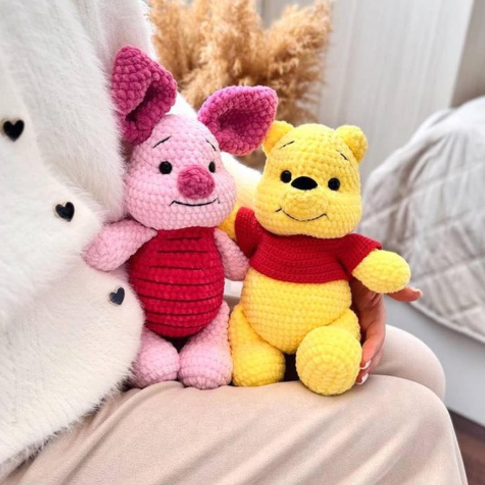 3-in-1 Winnie the Pooh, Piglet and Donkey Crochet Pattern Plush ...