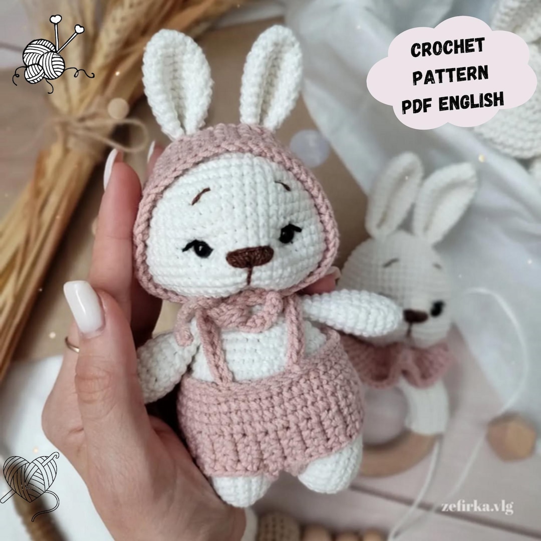 Mini Bunny Crochet Pattern, Mini Bunny Crochet Pattern, Bunny Amigurumi ...
