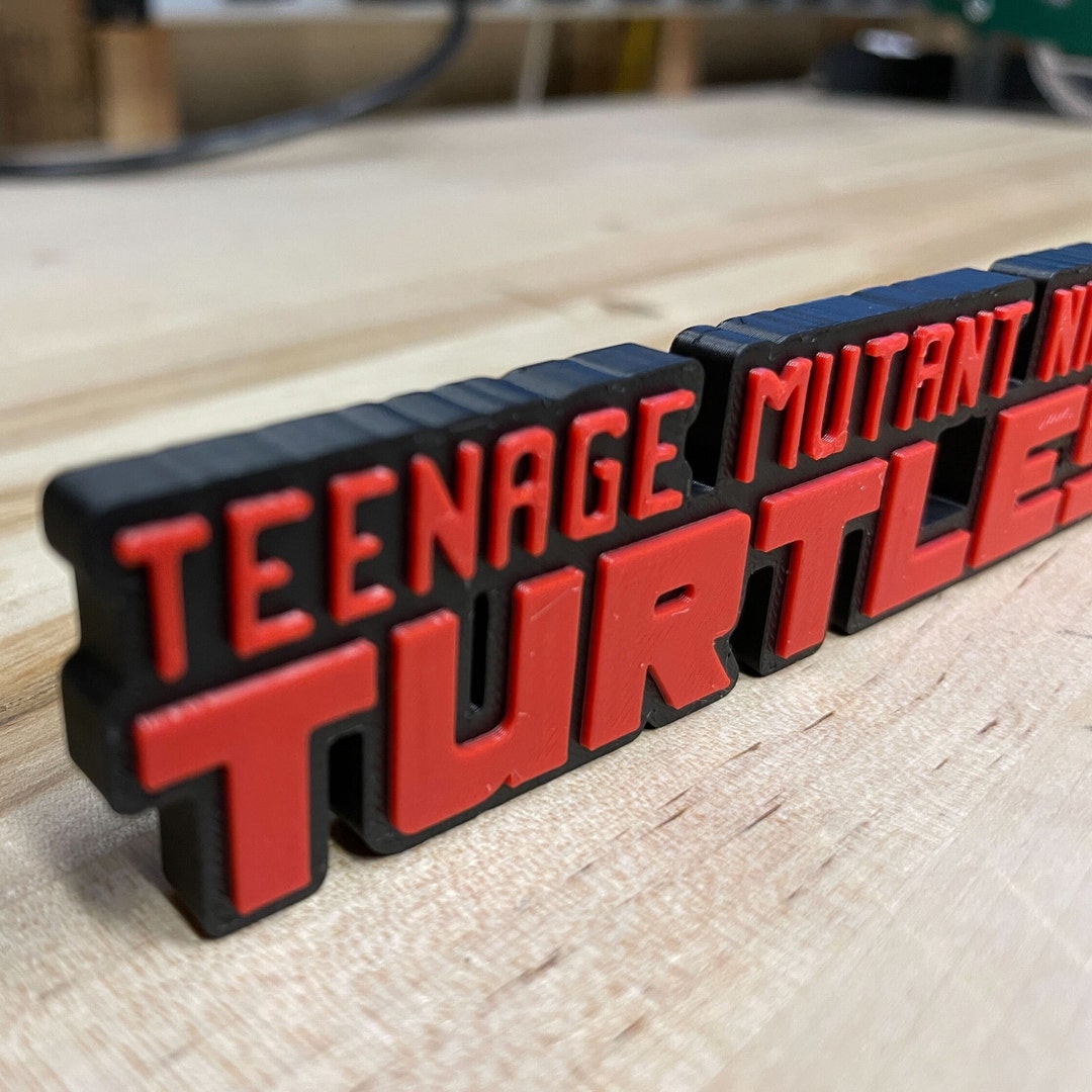 Teenage Mutant Ninja Turtles 3D Printed Logo Comic-inspired Desk Decor ...